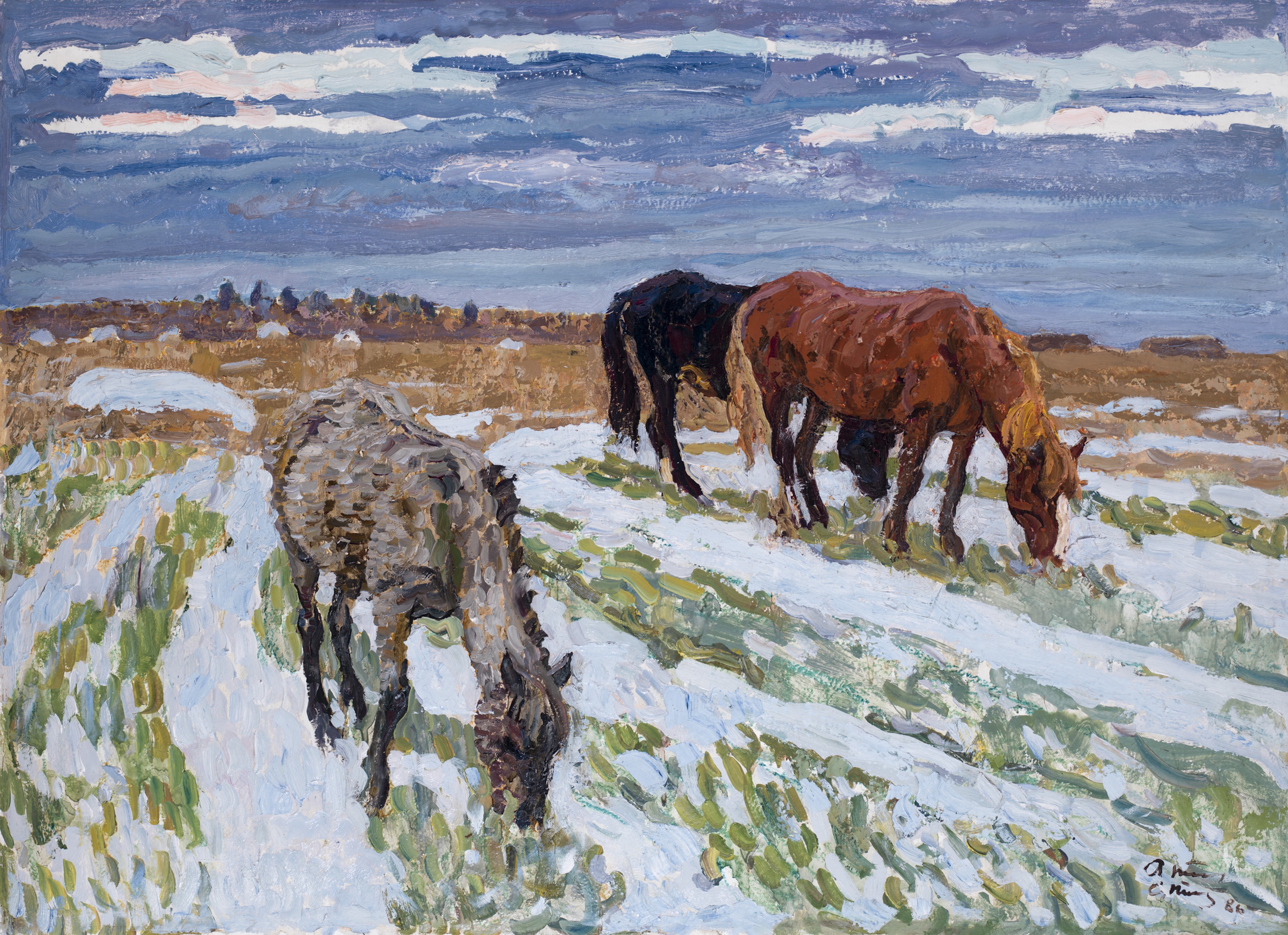 Sergei Tkachev | First Snow (1986) | MutualArt