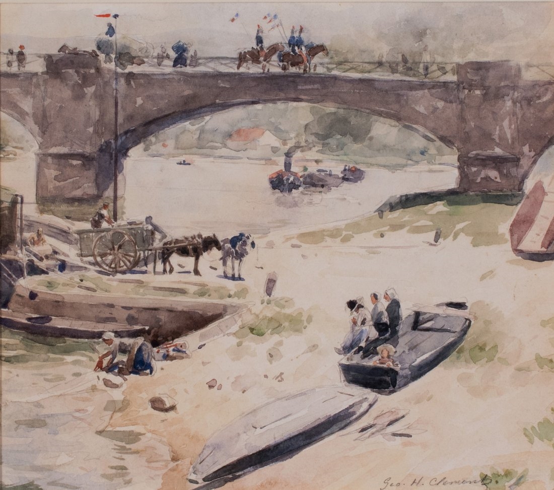 George Henry Clements | French River Scene | MutualArt