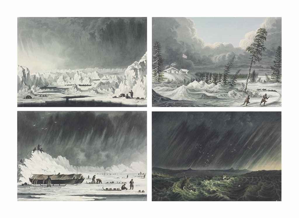 Sir George Back | Winter View of Fort Franklin (1826) | MutualArt
