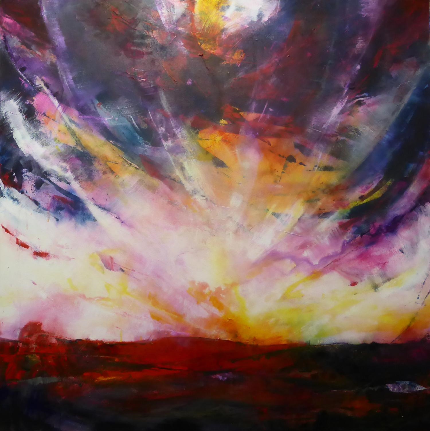 Mary Fishburn | Westfields Sunset, Richmond, North Yorkshire | MutualArt