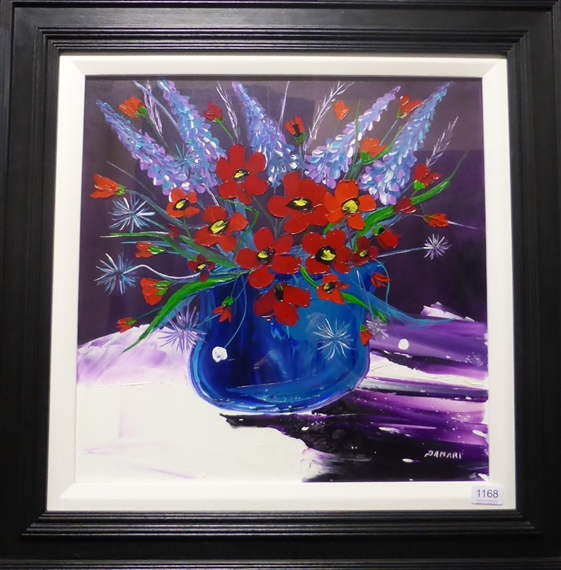 John Damari | Poppies and Monkshood | MutualArt