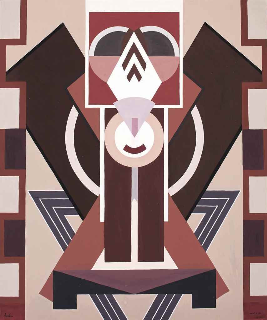 Auguste Herbin | Composition, danseuse (1919) | MutualArt