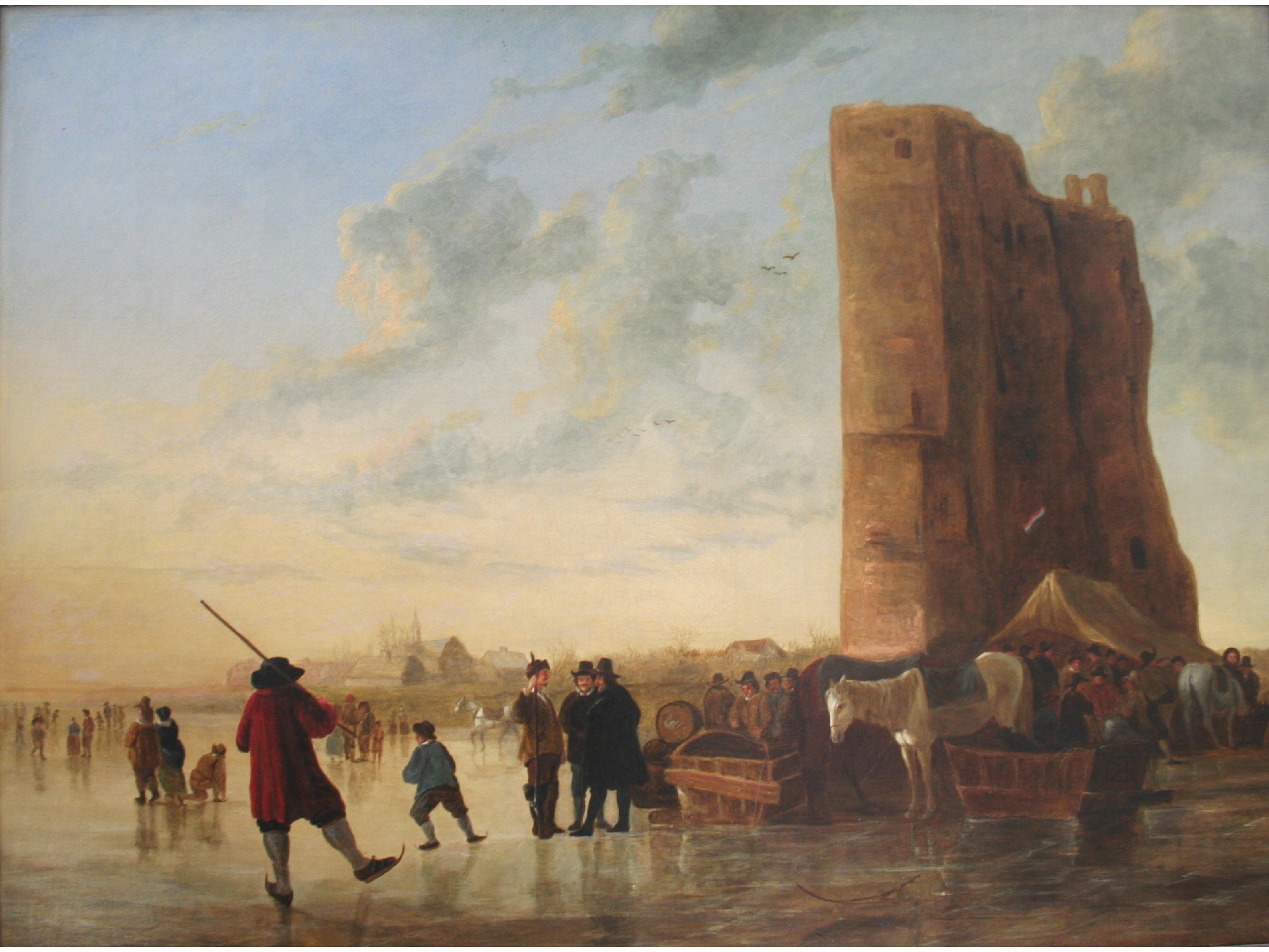 Aelbert Cuyp | THE MAAS IN WINTER WITH THE HUIS TE MERWEDE, DORDRECHT ...