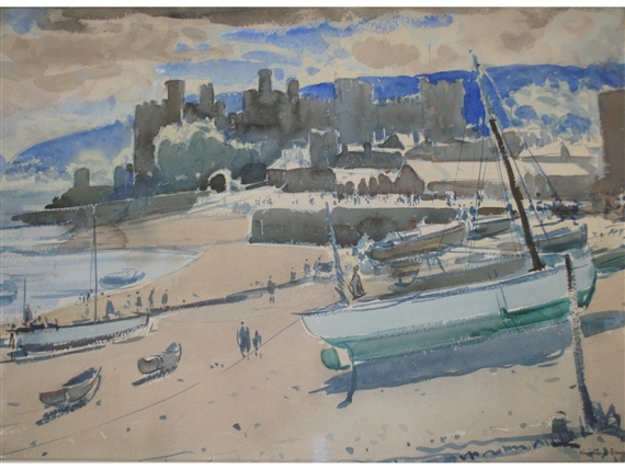 Arthur Henry Knighton Hammond | CAERNARFON CASTLE | MutualArt