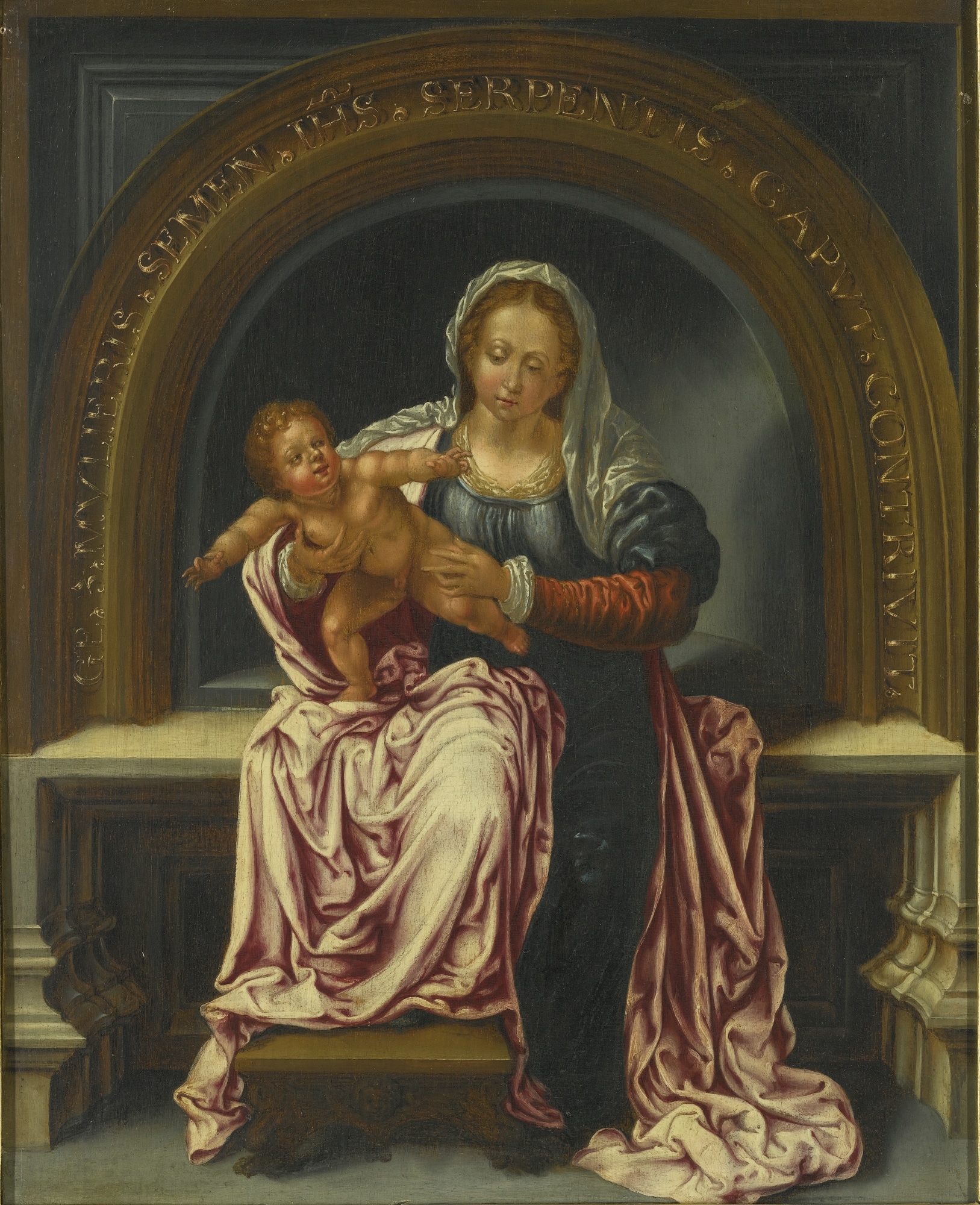 Jan Gossaert | VIRGIN AND CHILD ENTHRONED | MutualArt