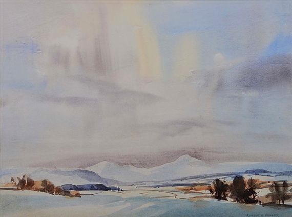 Aubrey R. Phillips | Winter Landscape | MutualArt