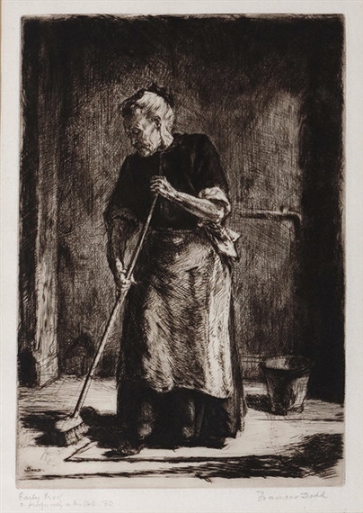 Francis Dodd | The Char Woman | MutualArt