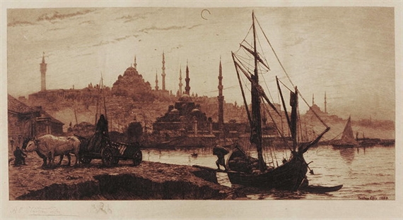 Tristram James Ellis | Constantinople Harbour | MutualArt