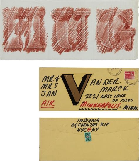 Robert Indiana | Hug (1963) | MutualArt