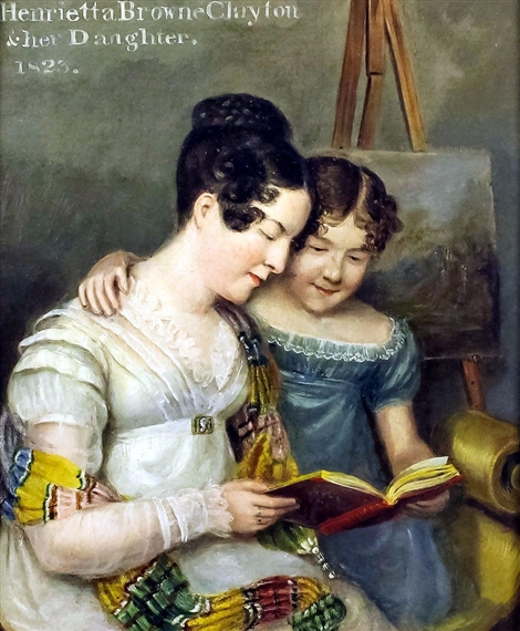 Ellen Sharples | Half length portrait of Henrietta Browne-Clayton and ...