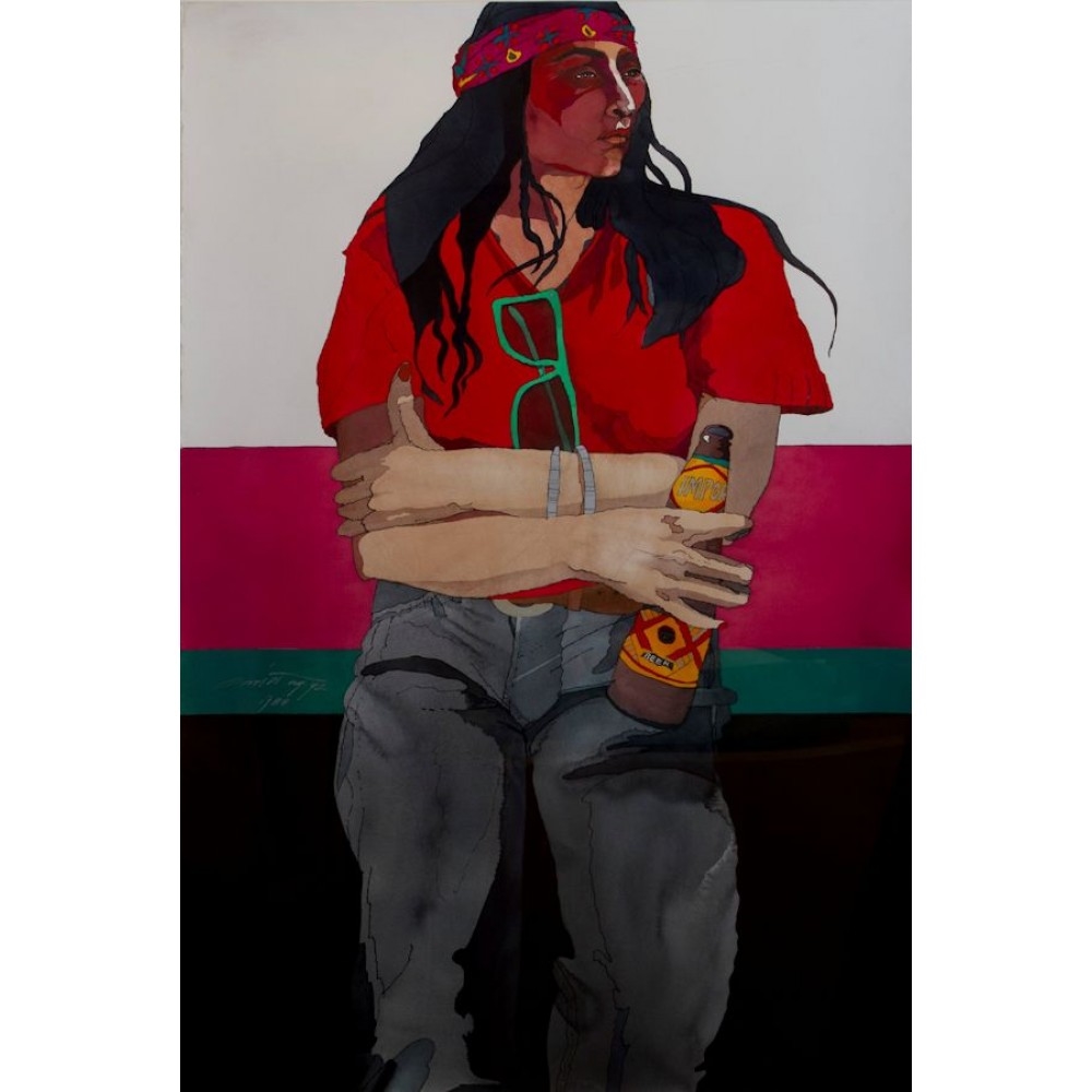 Sari Staggs | Lakota Woman Cornered (1988) | MutualArt