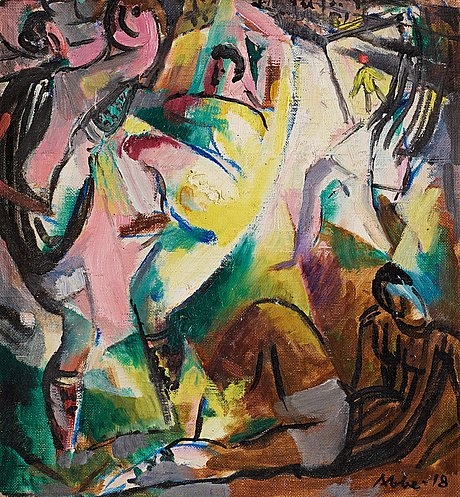 Albert Abbe | Soccer players (1918) | MutualArt