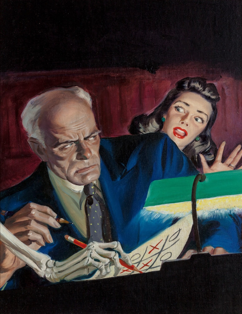Sam Cherry | Bar Fight, New Western magazine, pulp cover (1947) | MutualArt