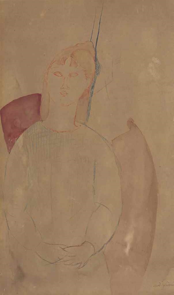 Amedeo Modigliani | Jeune femme assise | MutualArt