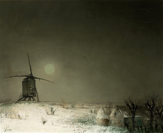 Leo Piron | Winterscape at Nukerke | MutualArt