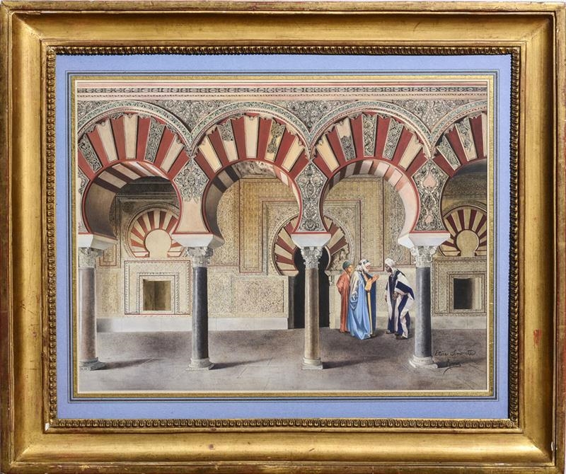 Ettore Simonetti | VIEW OF THE INTERIOR OF THE MOSQUE OF CORDOBA ...