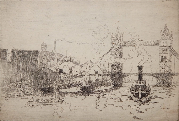 Hayley Lever | Tower Bridge, London (Circa 1910) | MutualArt