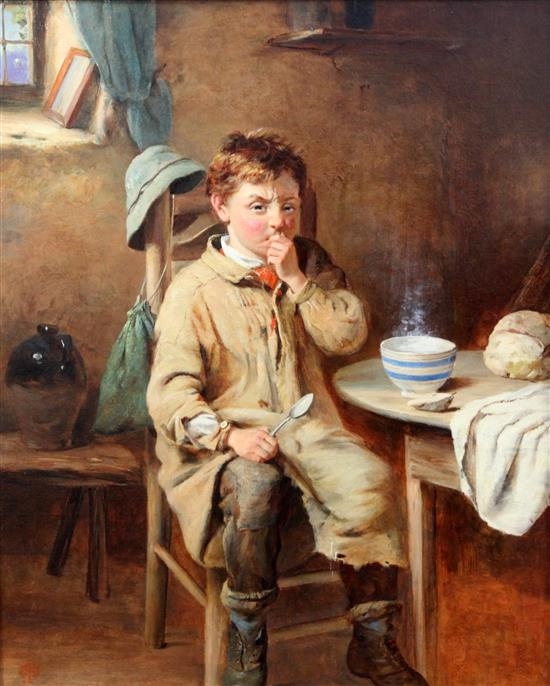John Wells Smith | Boy in a scullery | MutualArt