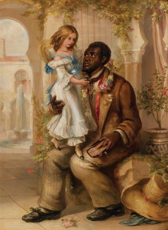 American School, 18th Century | Uncle Tom with Eva | MutualArt