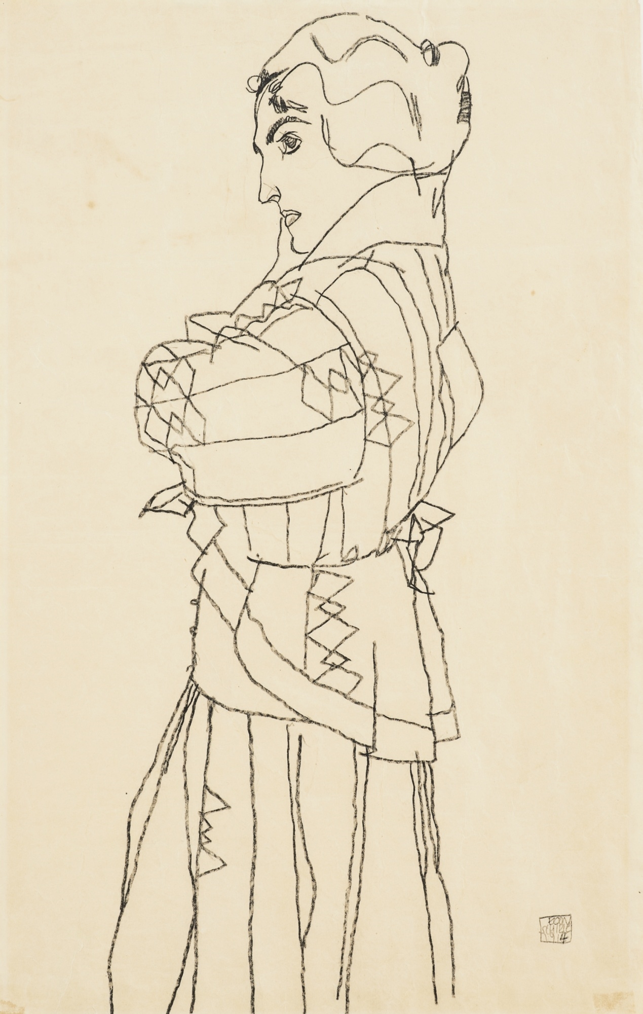 Egon Schiele | FRIEDERIKE MARIA BEER (1914) | MutualArt