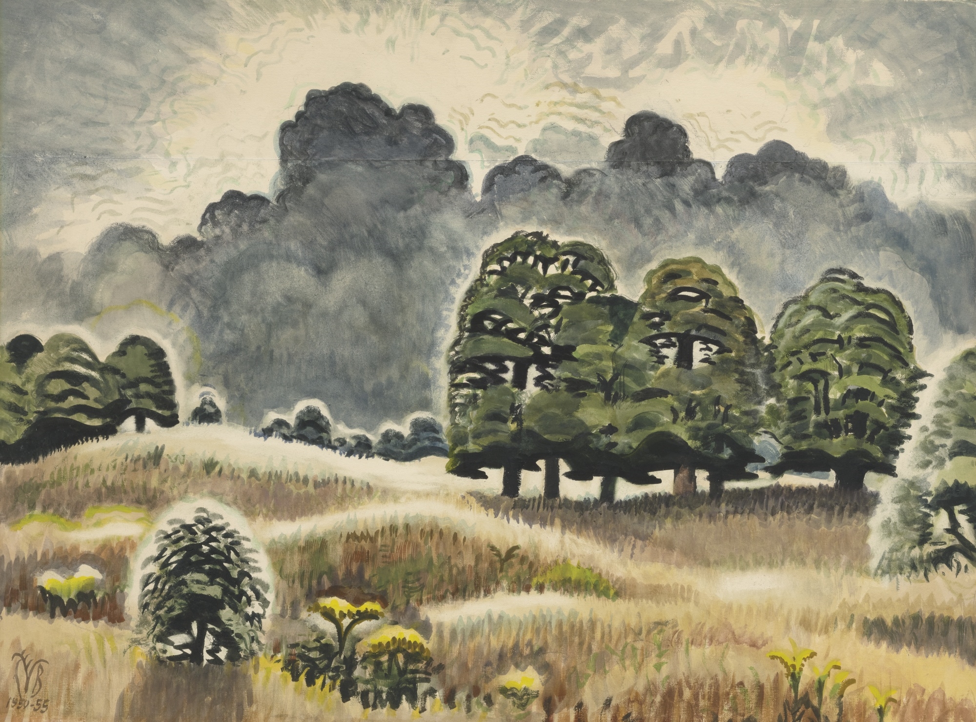 Charles Ephraim Burchfield | CICADA SONG IN SEPTEMBER (1956) | MutualArt