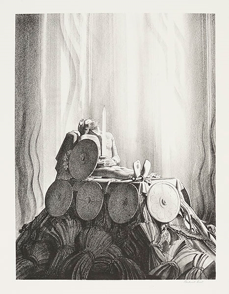 Rockwell Kent | Beowulf Funeral Pyre (1931) | MutualArt