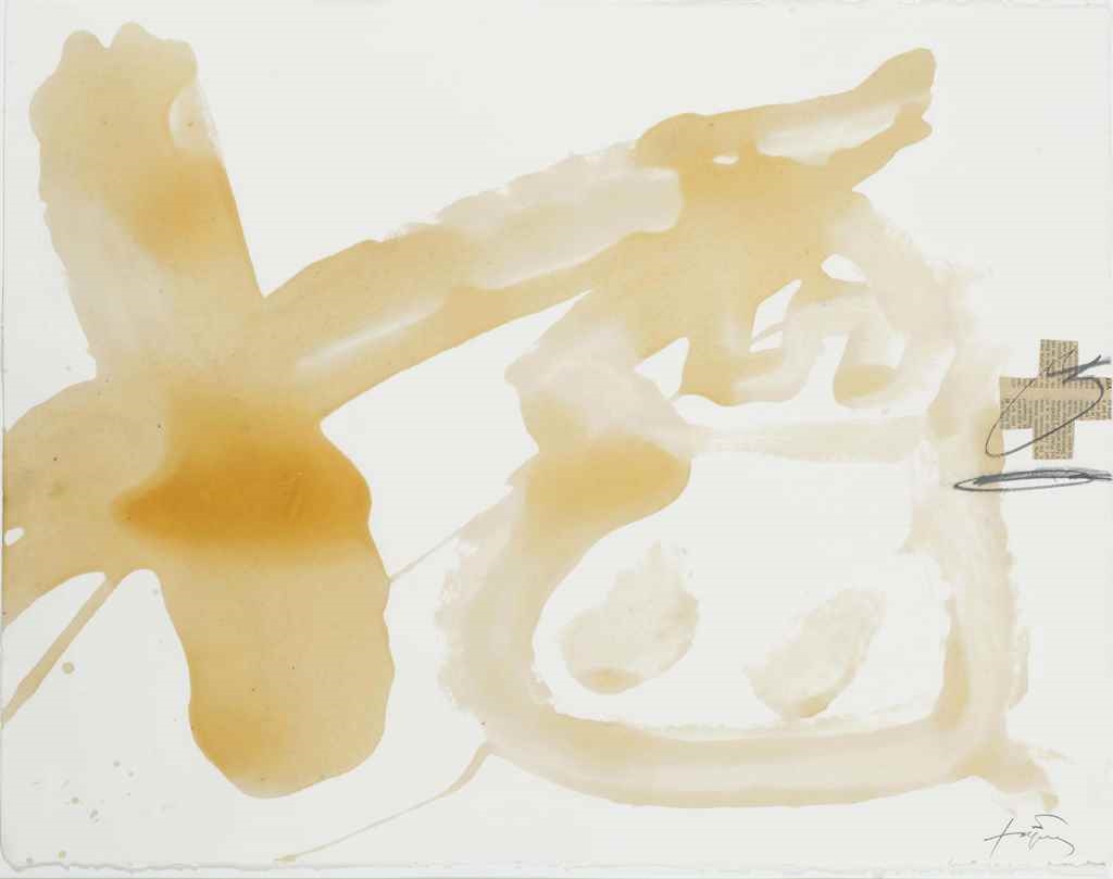Antoni Tàpies | Bouche et Croix (Mouth and Cross) (1984) | MutualArt