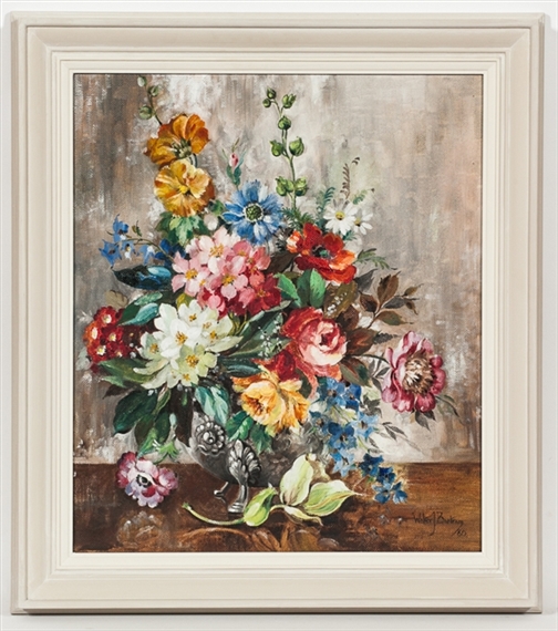 Walter Bartram | STILL LIFE WITH POPPIES AND PEONIES | MutualArt