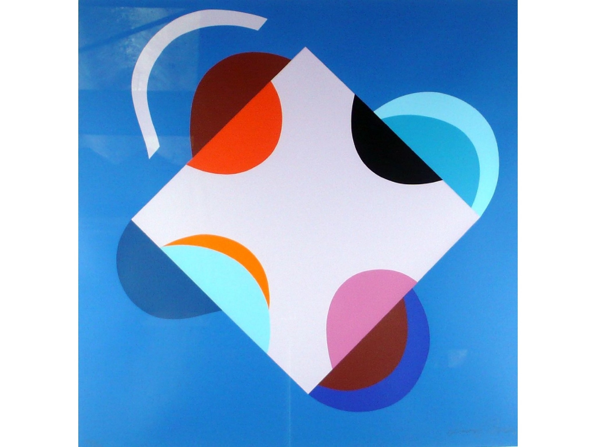 Sir Terry Frost | Development of a square within a square (blue ...