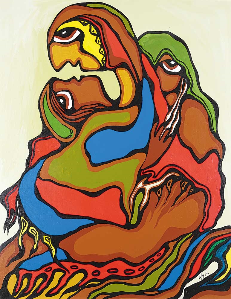 Daphne Odjig | 13 - Maternal Pride (1977) | MutualArt