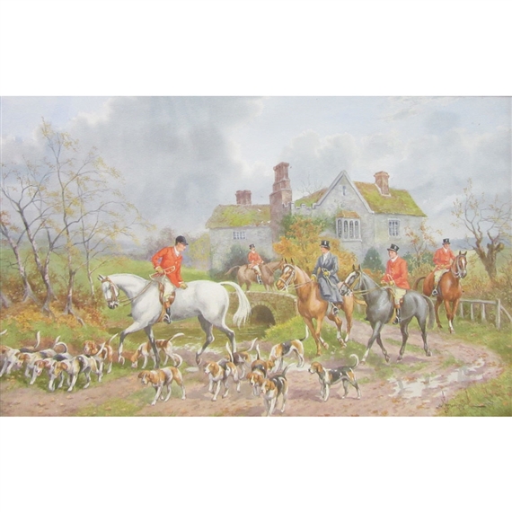 H. Murray | A Fox Hunt : Set of Eight | MutualArt