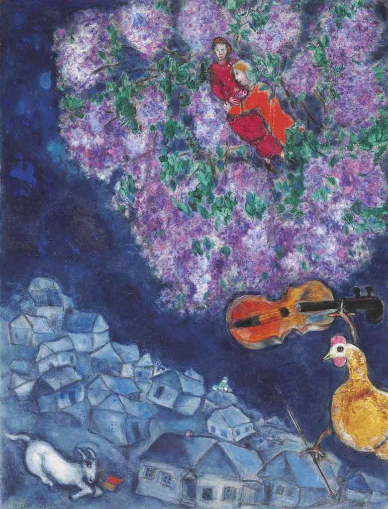 Marc Chagall | LE VIOLONCELLISTE (1939) | MutualArt