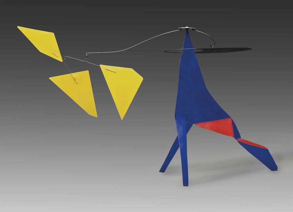 Alexander Calder | Crinkly Red and Blue (1968) | MutualArt