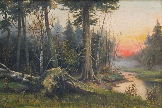 Semyon Platonov | Forest landscape | MutualArt