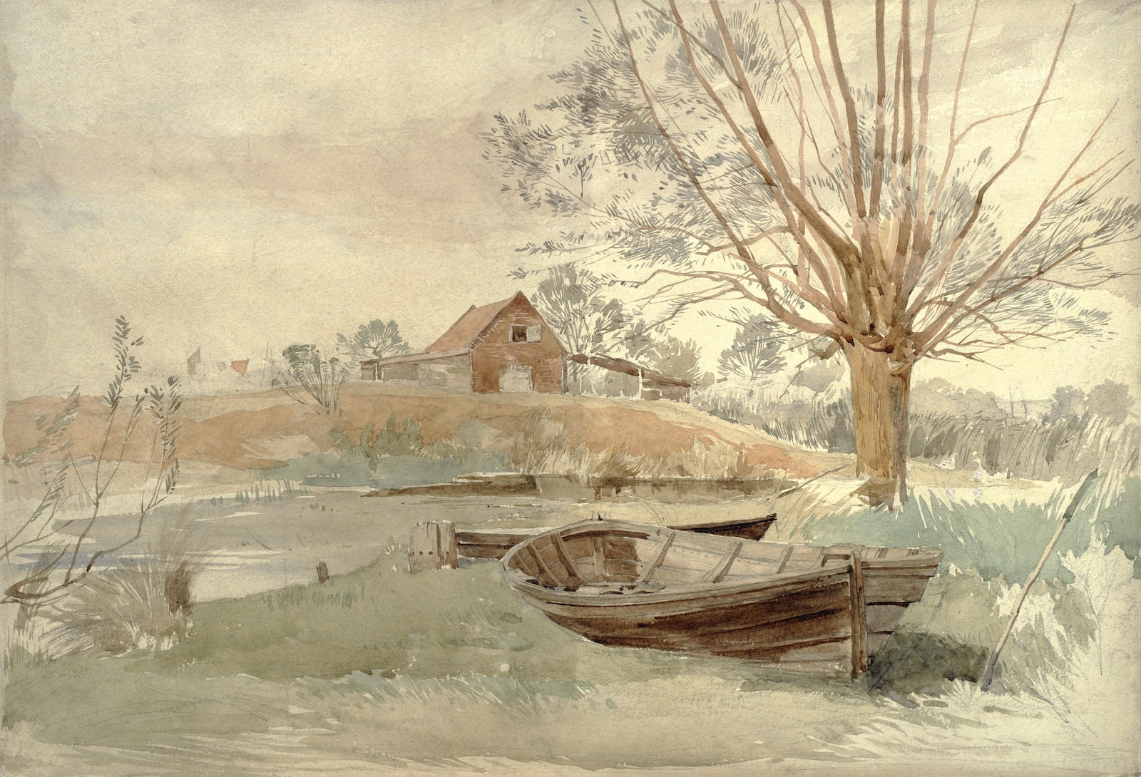 John Middleton | A Norfolk river scene | MutualArt