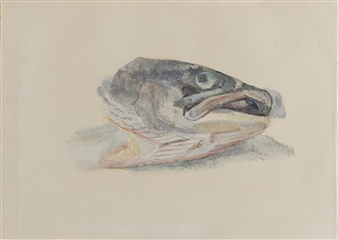 Lucian Freud | Fish Head (Circa 1966) | MutualArt