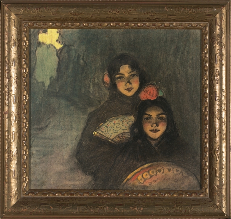 Ramón Pichot Gironès | Young Ladies with Fans | MutualArt
