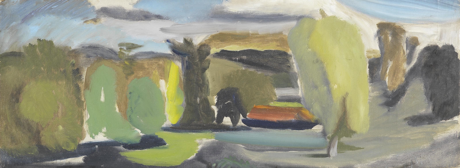 Ivon Hitchens | Boy at Breakfast (1943) | MutualArt