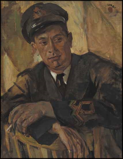 Frederick Horsman Varley | Portrait of a Naval Officer, Harry Kelman ...