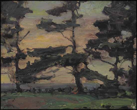 Frederick Horsman Varley | Pines at Dusk | MutualArt