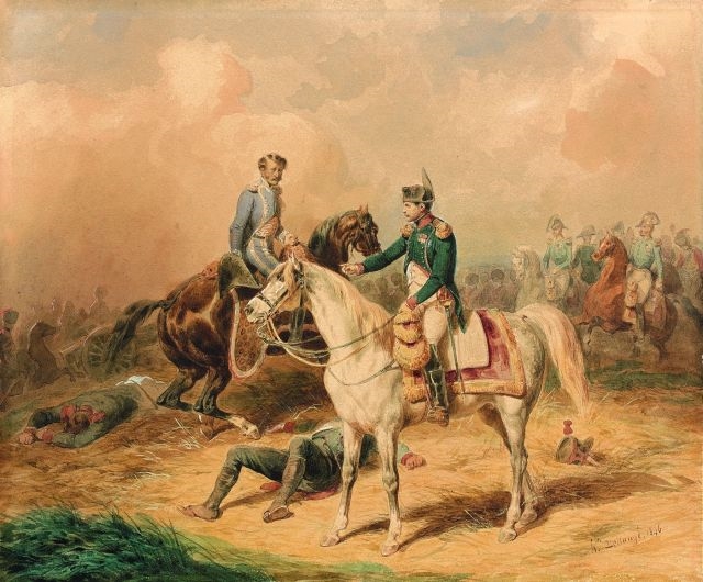 Hippolyte Bellange | NAPOLEON ON THE BATTLEFIELD (1846) | MutualArt
