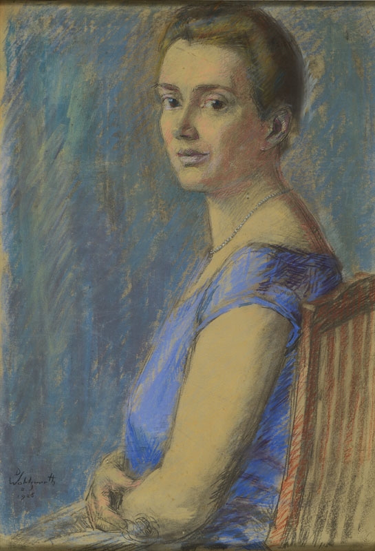 Daniel Wohlgemuth | portrait of a seated woman with inverted head (1928 ...