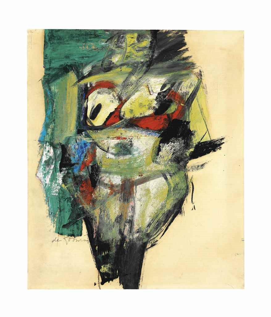 Willem de Kooning | Woman (Green) (1953 - 1955) | MutualArt
