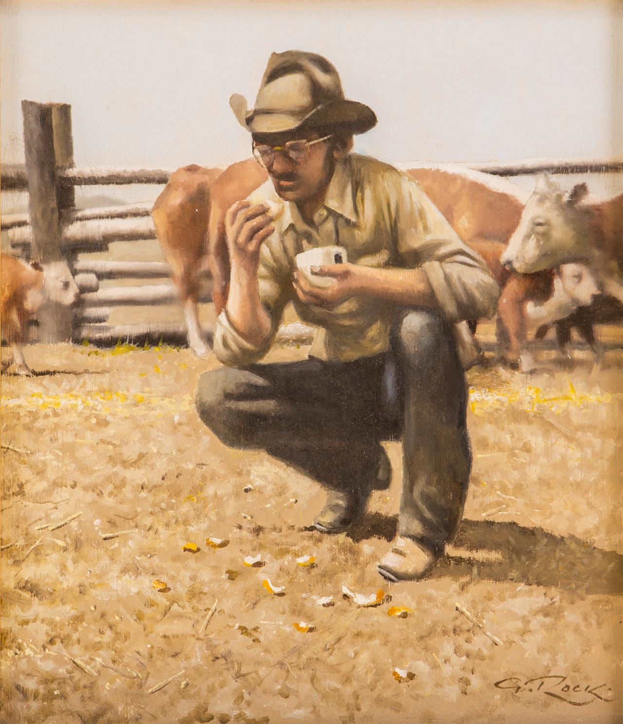 Geoffrey Allan Rock | Jim Archibald quenching his thirst - Douglas Lake ...