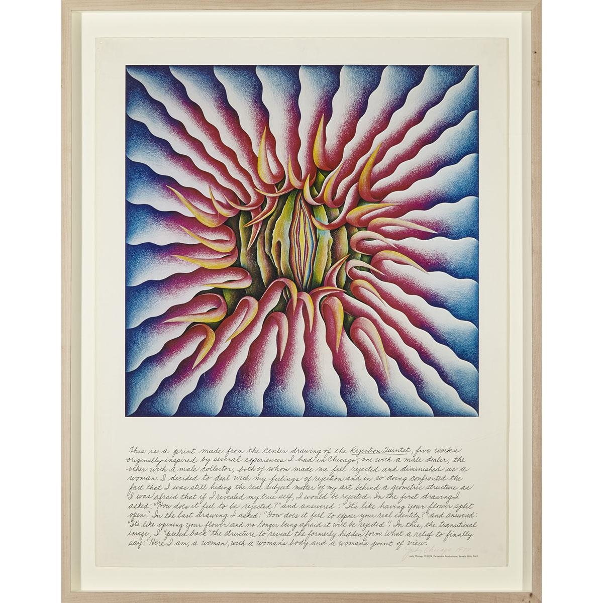 Judy Chicago | FEMALE REJECTION DRAWING #3 (PEELING BACK) (FROM THE ...