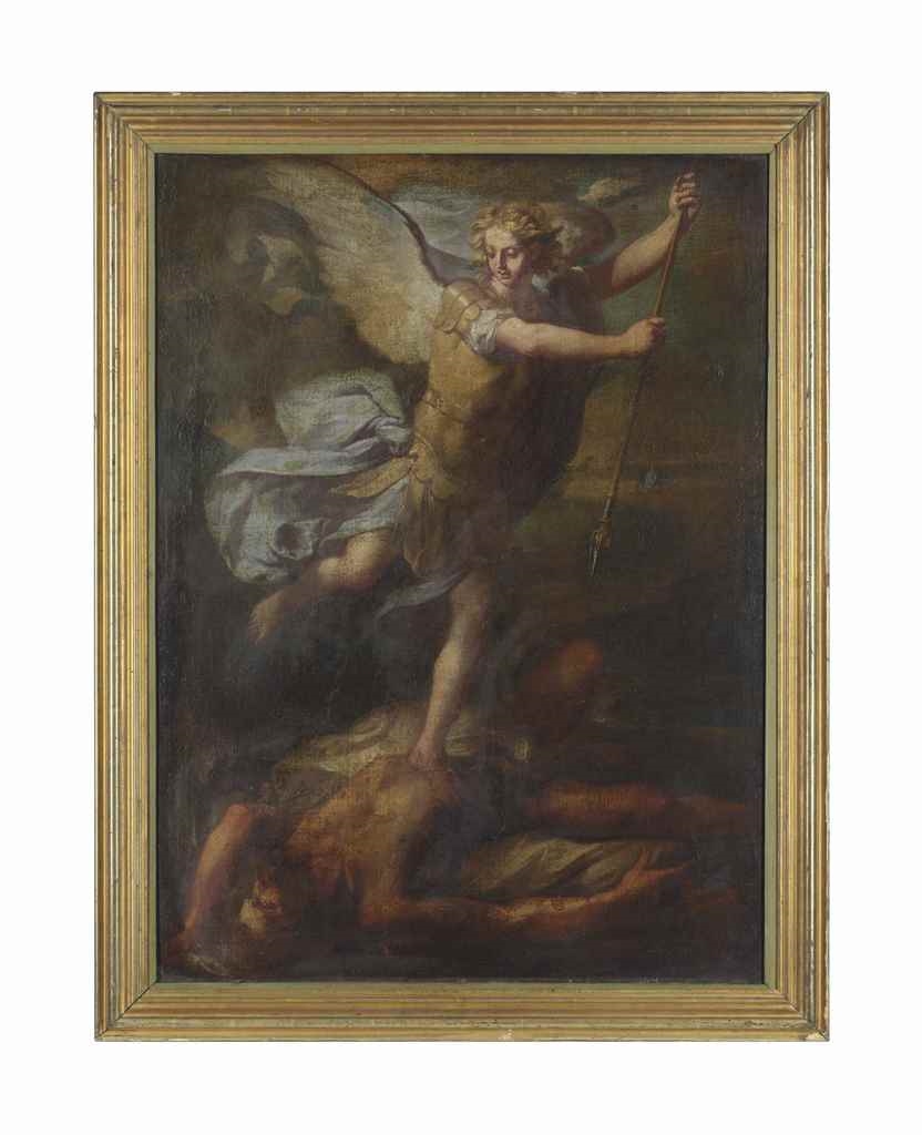 Italian School, 17th Century | Saint Michael vanquishing the Devil ...