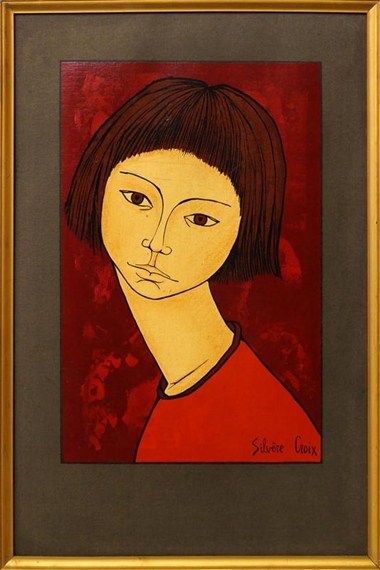 Silvere Croix | 3 works, Portrait of a young woman (head and shoulders ...