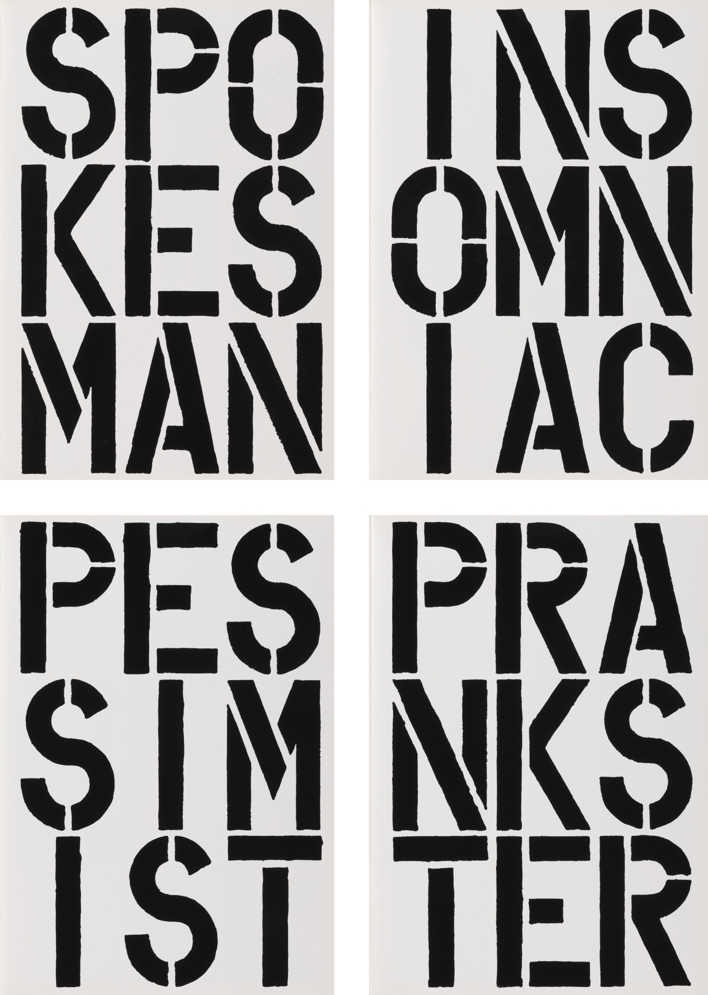 Christopher Wool | BOOK OF 17 WORKS: BLACK BOOK (1989) | MutualArt