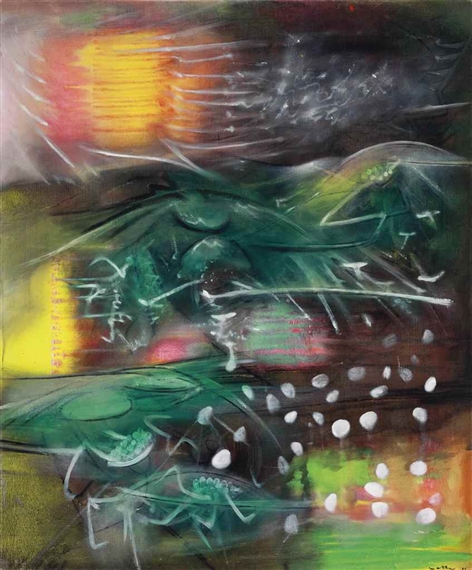 Roberto Matta | Untitled (Luz cósmica) (1955) | MutualArt