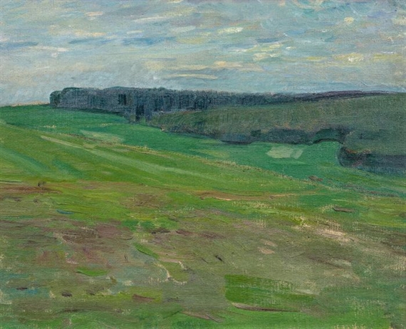 Robert Hermann Sterl | Hessian Forest Landscape (Circa 1900) | MutualArt